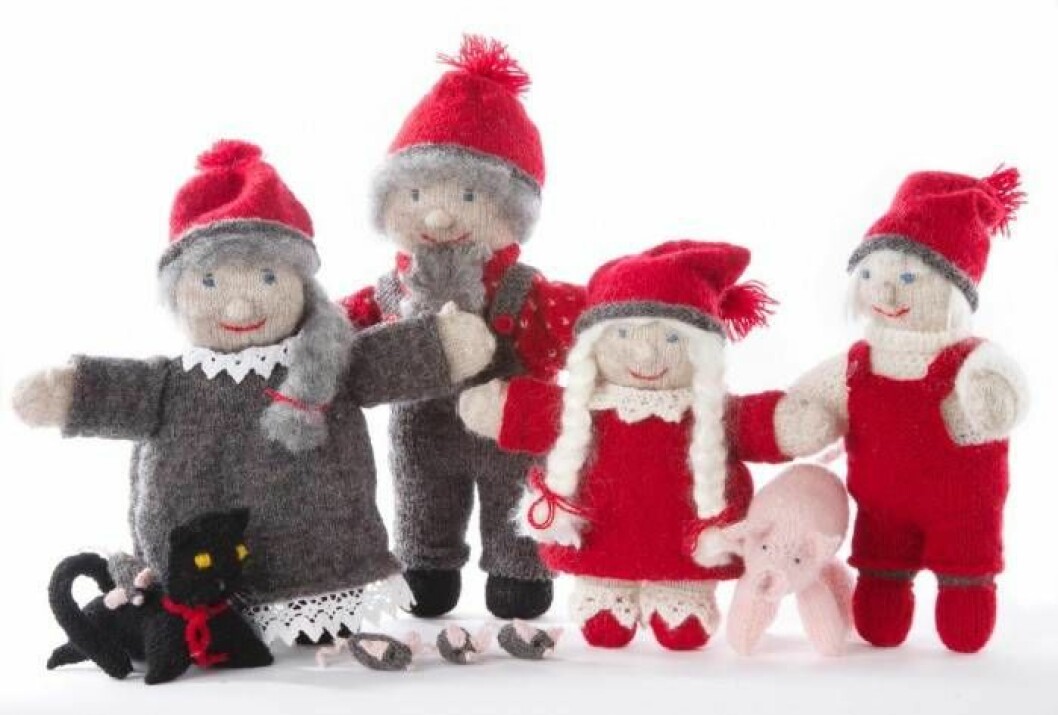 Sticka charmig tomtefamilj i jul – enkel beskrivning | Allas