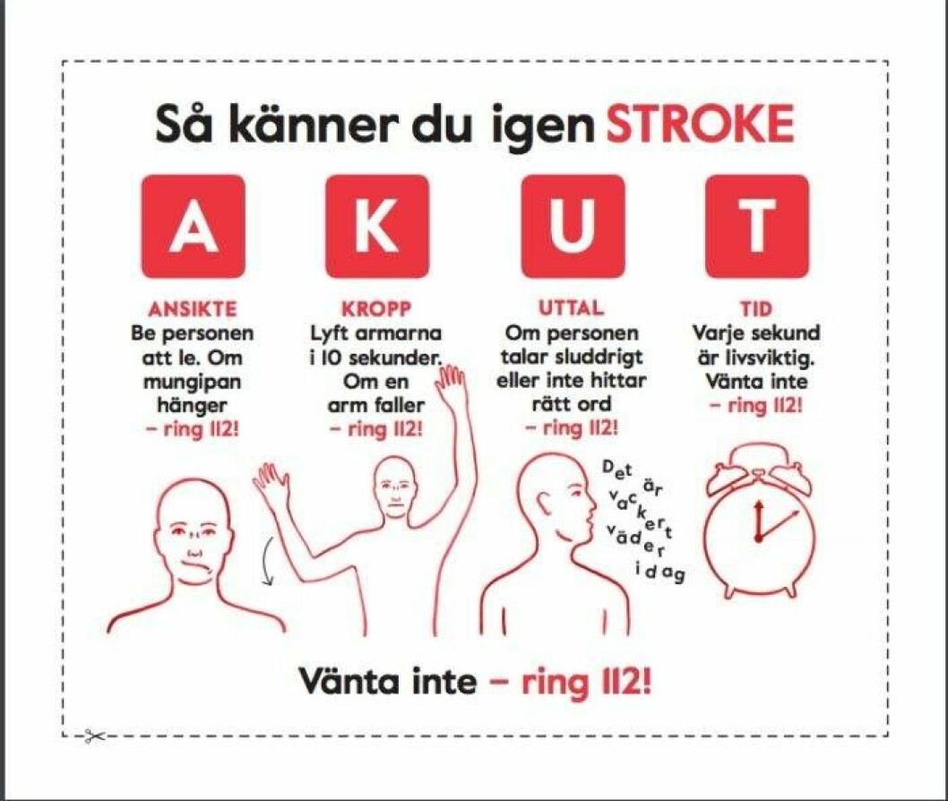 6 tecken på stroke – så gör du AKUT-testet | Allas
